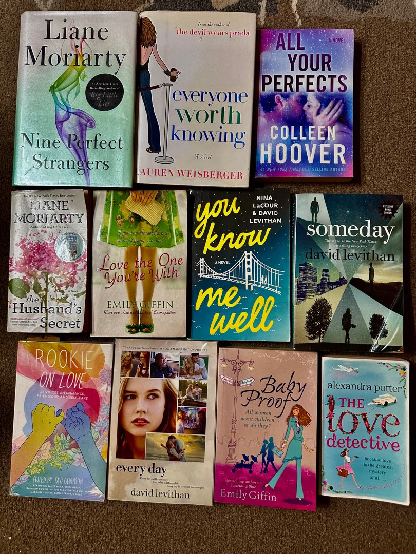 LIANE MORIARTY, COLLEEN HOOVER, EMILY GIFFIN, DAVID LEVITHAN, JOHN ...