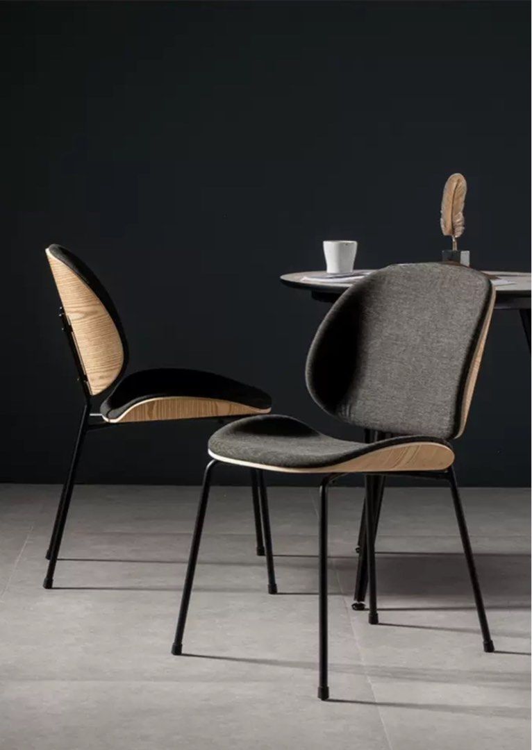 LIAVE Modern Fabric Dining Chair, Furniture & Home Living, Furniture ...