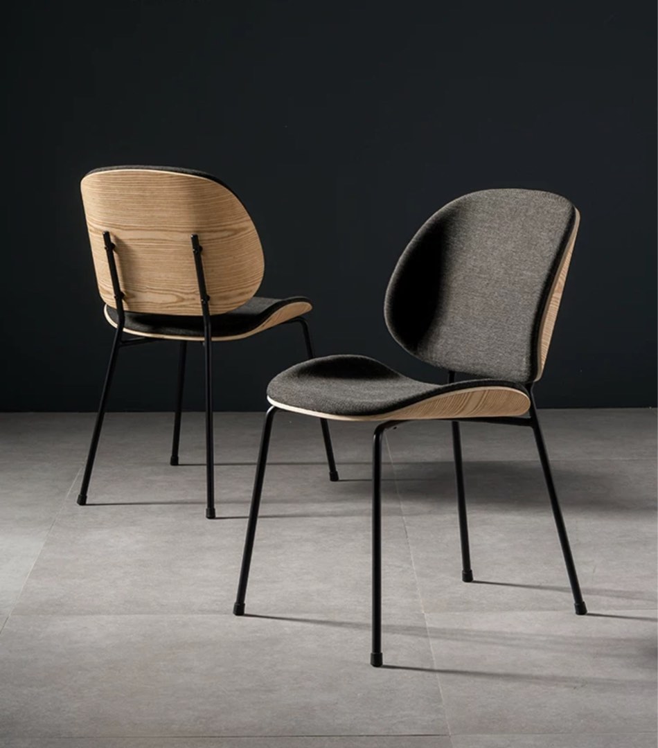 LIAVE Modern Fabric Dining Chair, Furniture & Home Living, Furniture ...