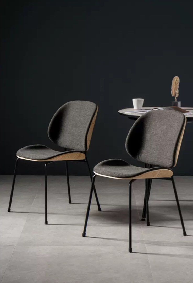 LIAVE Modern Fabric Dining Chair, Furniture & Home Living, Furniture ...