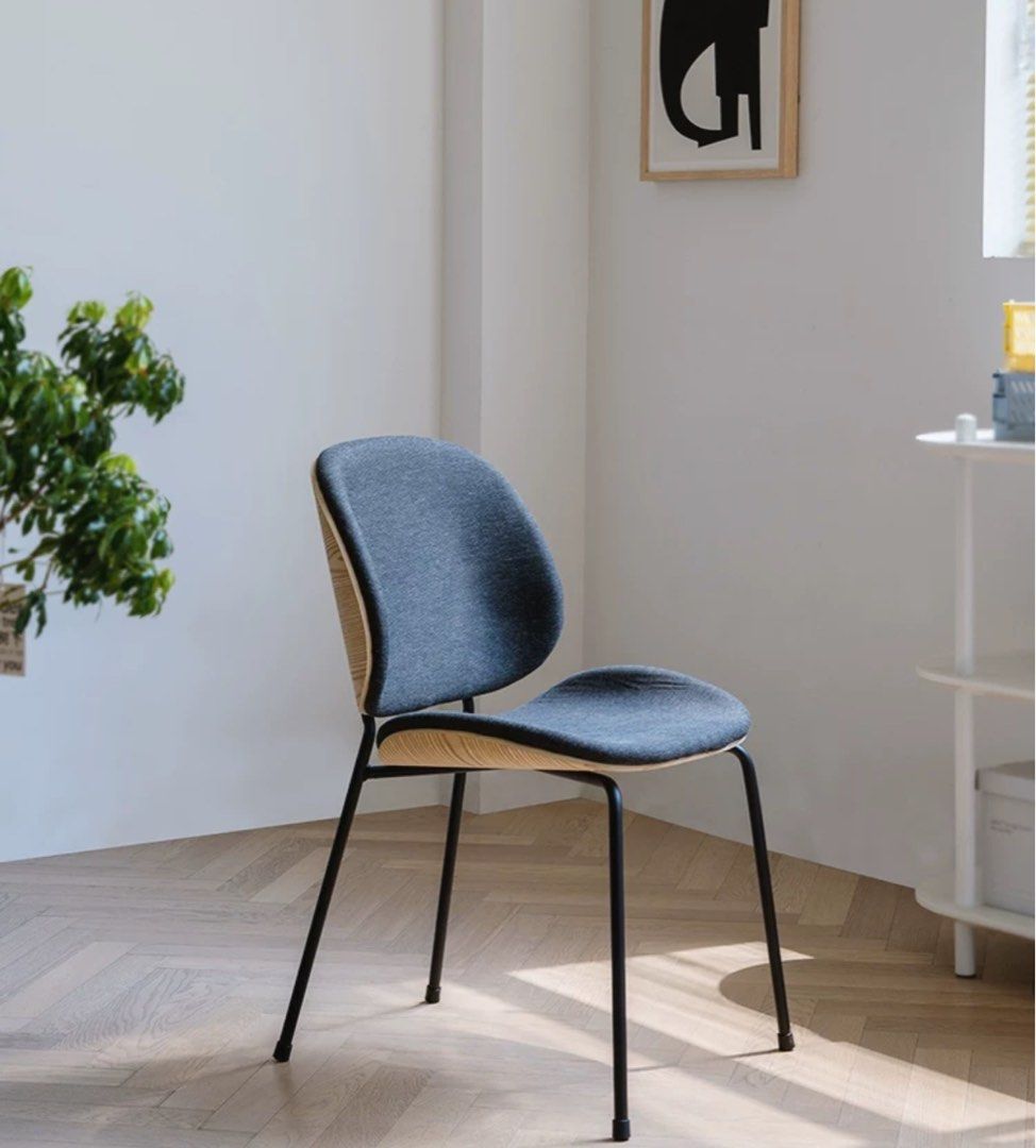 LIAVE Modern Fabric Dining Chair, Furniture & Home Living, Furniture ...