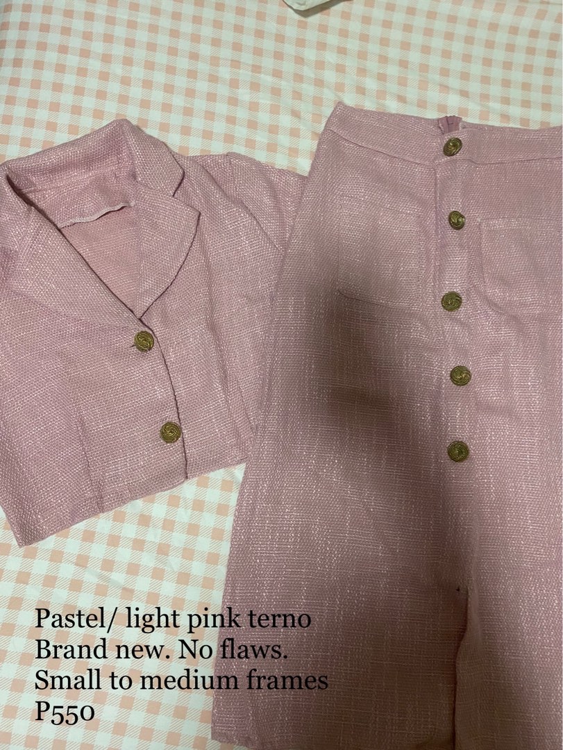 Light pink coordinates terno, Women's Fashion, Dresses & Sets, Sets or ...
