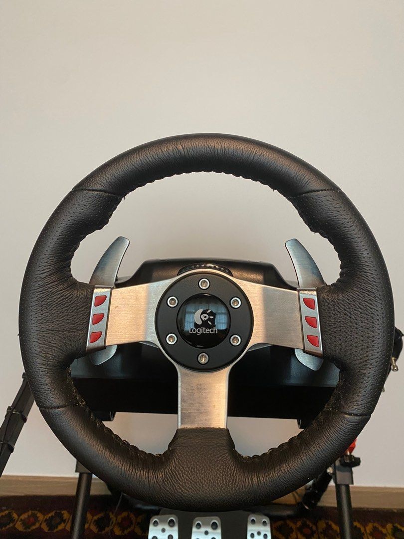 *Negotiable*Logitech G27 Wheel with Stand!, Video Gaming, Gaming ...