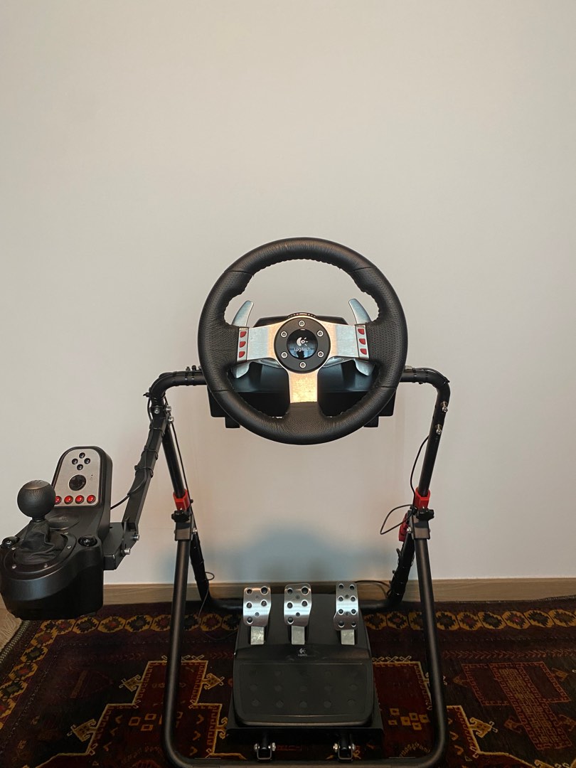 *Negotiable*Logitech G27 Wheel with Stand!, Video Gaming, Gaming ...