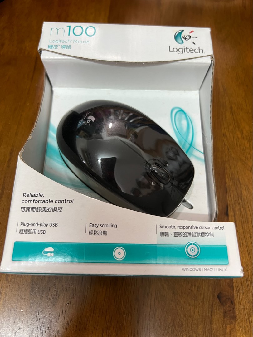Logitech mouse m100, 電腦＆科技, 電腦周邊及配件, 電腦滑鼠及相關產品 - Carousell