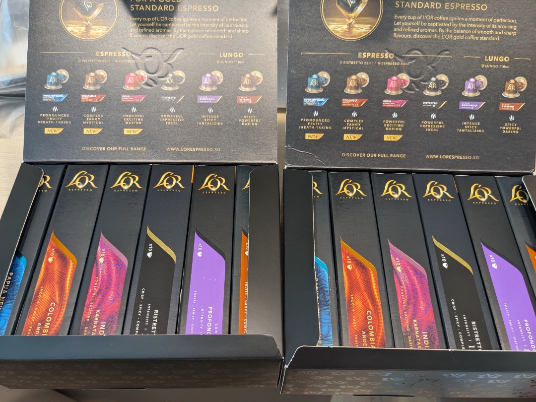 120 Capsules/ L'OR Variety Collection Nespresso Capsules Per Pack, 2set ...