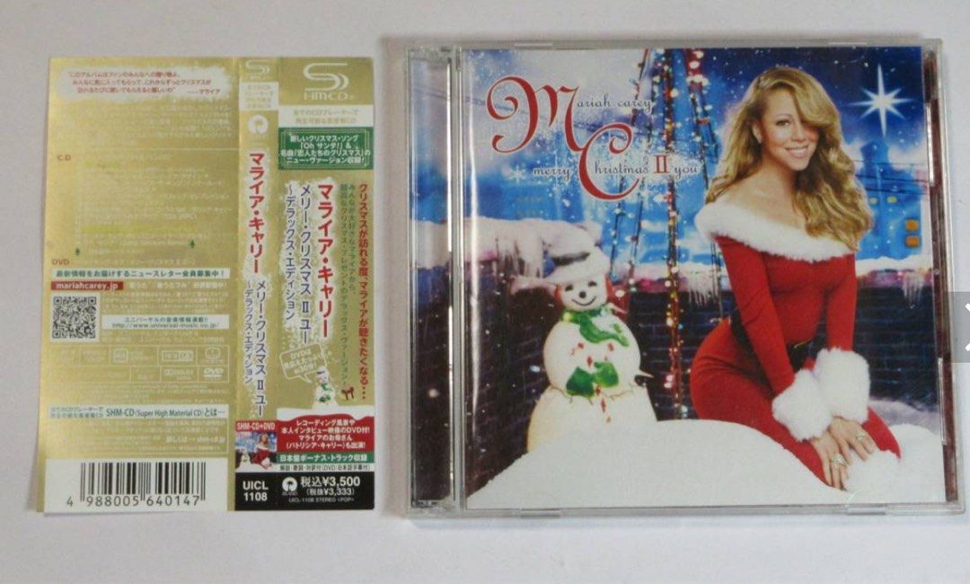 Mariah Carey Merry Christmas II you CD+DVD Japan press limited edition ...