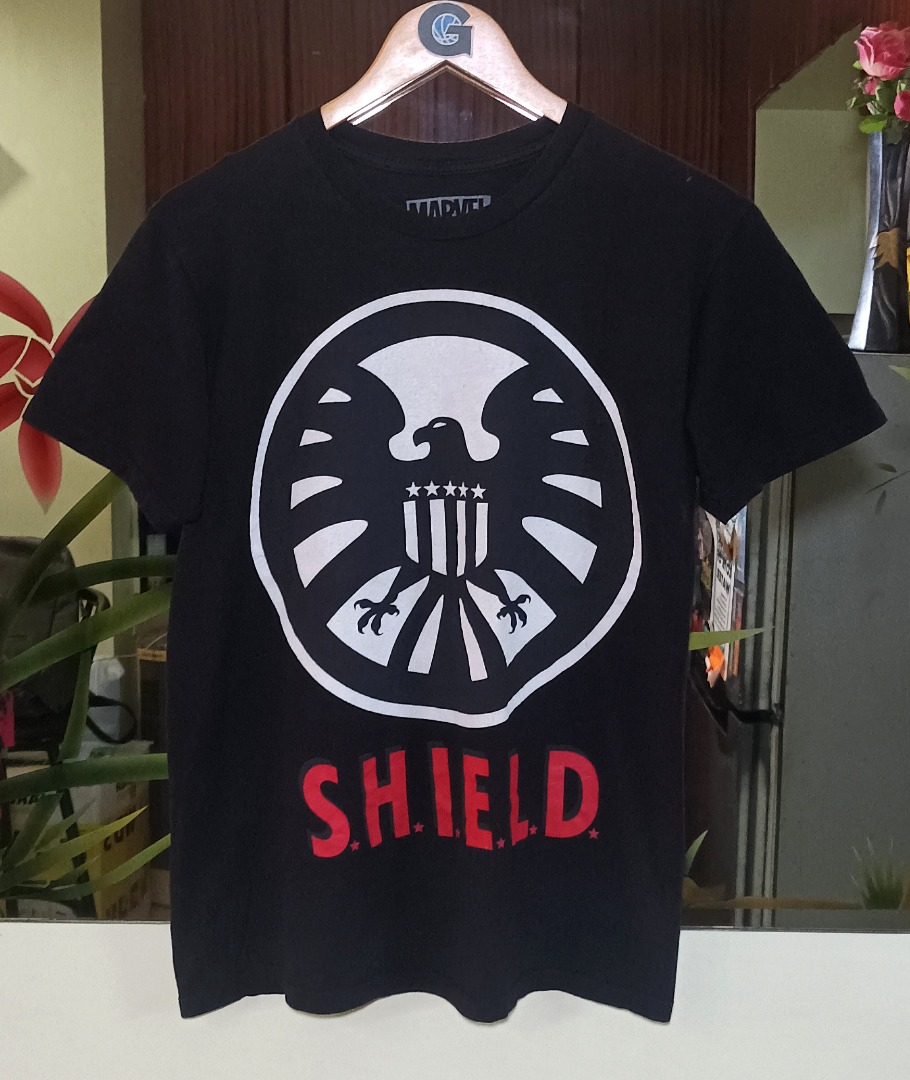 Marvel "SHEILD" Black Shirt, Men's Fashion, Tops & Sets, Tshirts & Polo ...