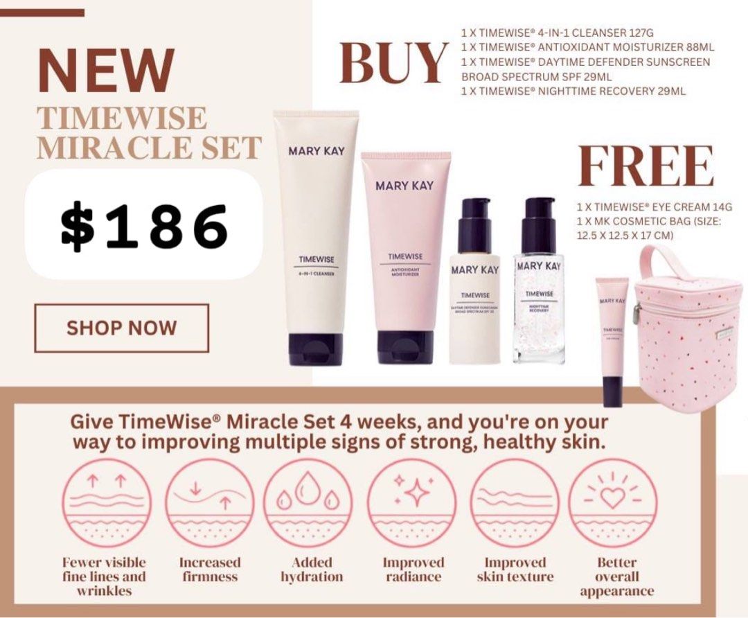 Mary Kay Timewise Miracle Set, Beauty & Personal Care, Face, Face Care ...