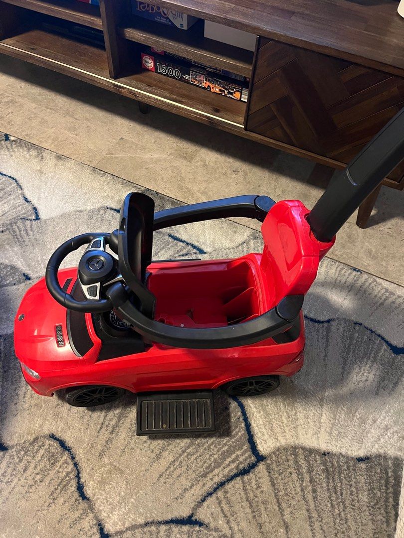 Mercedes Red Push Car, Babies & Kids, Infant Playtime on Carousell