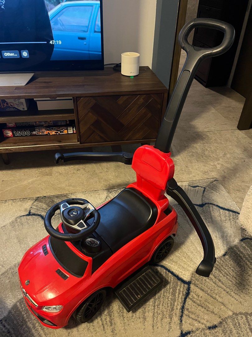 Mercedes Red Push Car, Babies & Kids, Infant Playtime on Carousell