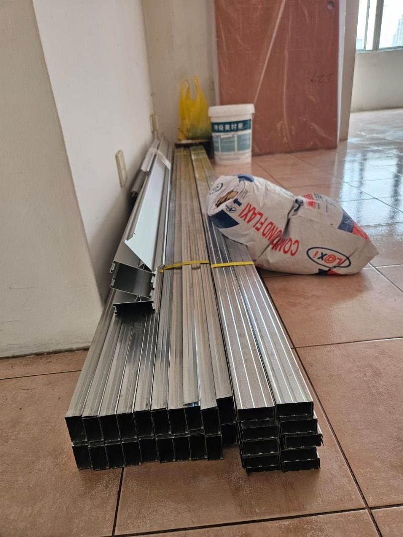 METAL STUD/ BESI PARTITION, Furniture & Home Living, Home Improvement ...