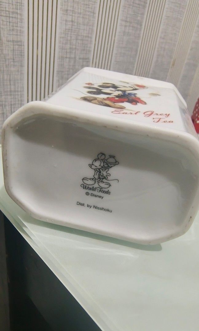 MICKEY MOUSE EARL GRAY CANISTER, Furniture & Home Living, Kitchenware ...