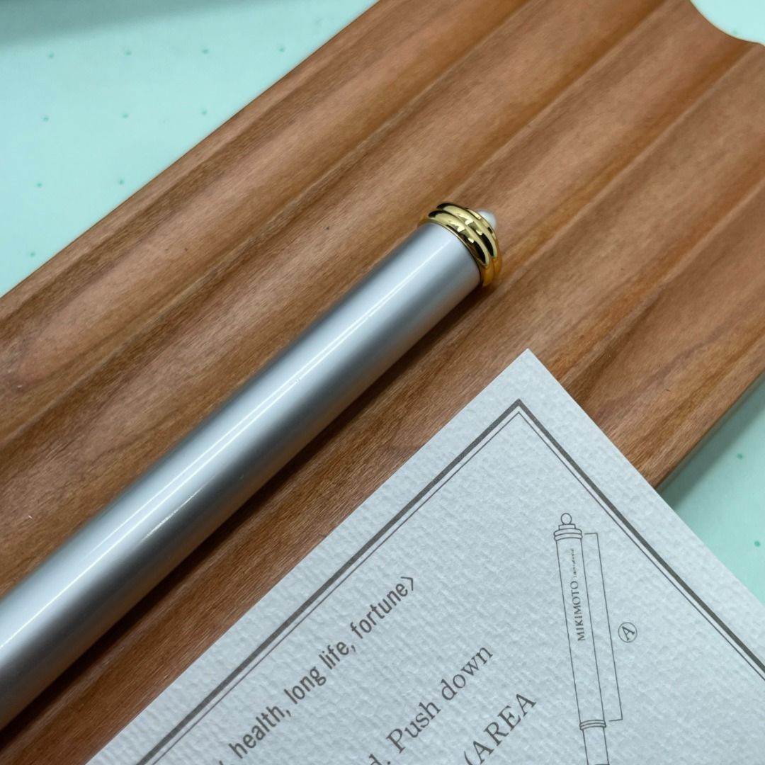 Mikimoto Pearl Ballpoint Pen with Special Air Pressure Mechanism ...