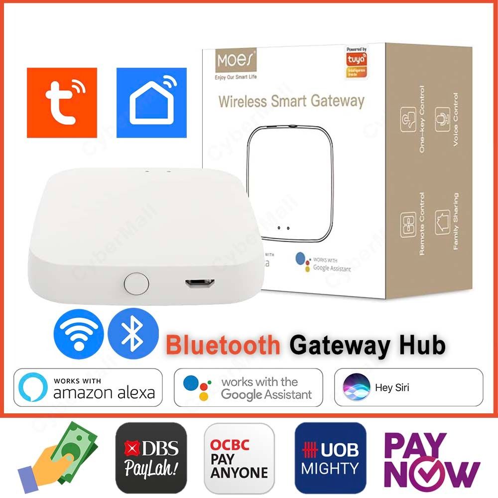 MOES Multi-mode Smart Gateway ZigBee WiFi Bluetooth Mesh Hub Work with ...