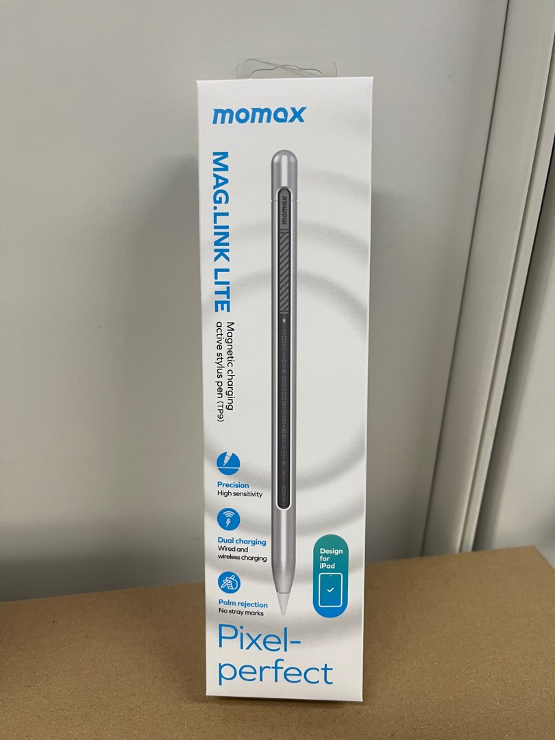 MOMAX (TP9) Mag.Link iPad專用雙充主動式電容筆 Apple Pencil, 手提電話, 平板電腦, 平板電腦 ...