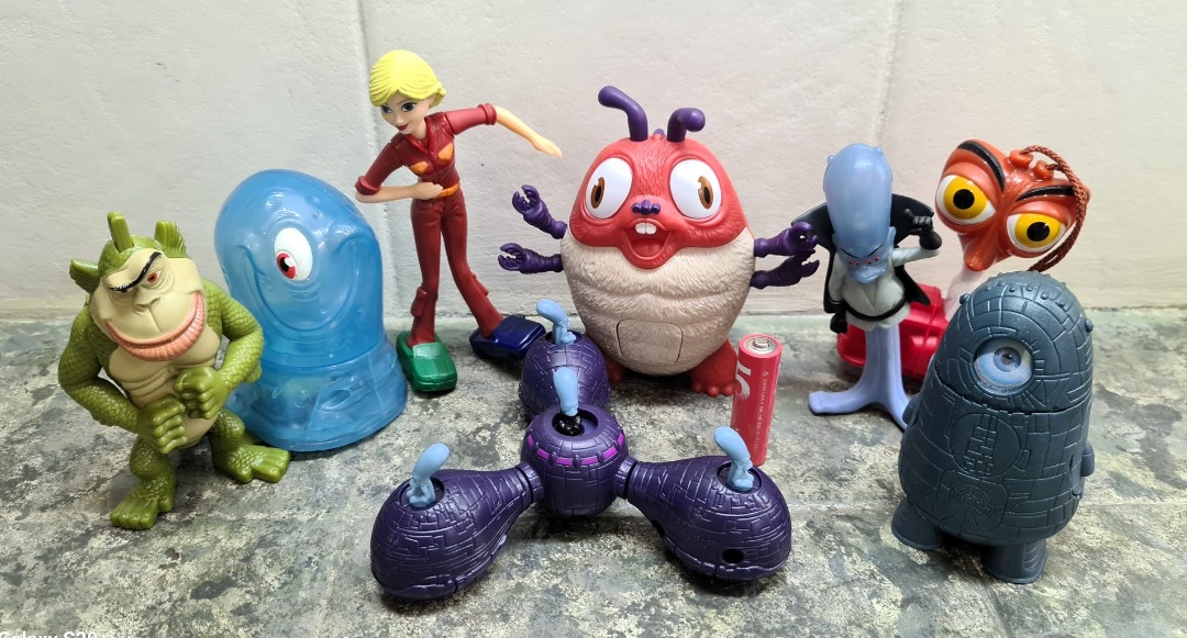 MONSTERS VS ALIENS SET - 2009 McDonald's DREAMWORKS Happy Meal Toy ...