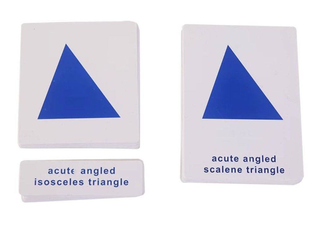 Montessori 3part card geometry cabinet, Hobbies & Toys, Books ...