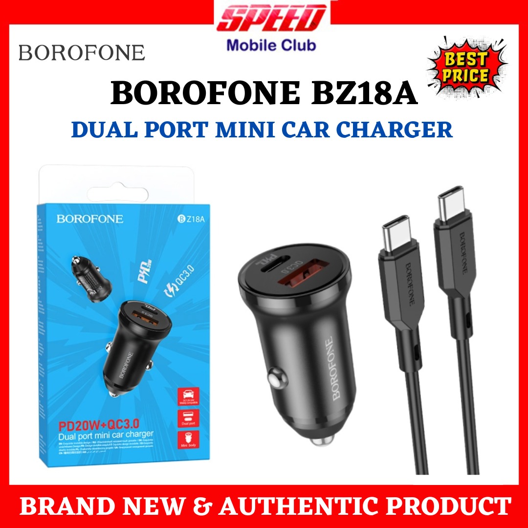 New Arrival Borofone BZ18A PD20W+QC3.0 Car Charger | Brand New | Store Pickup & Door Delivery ...