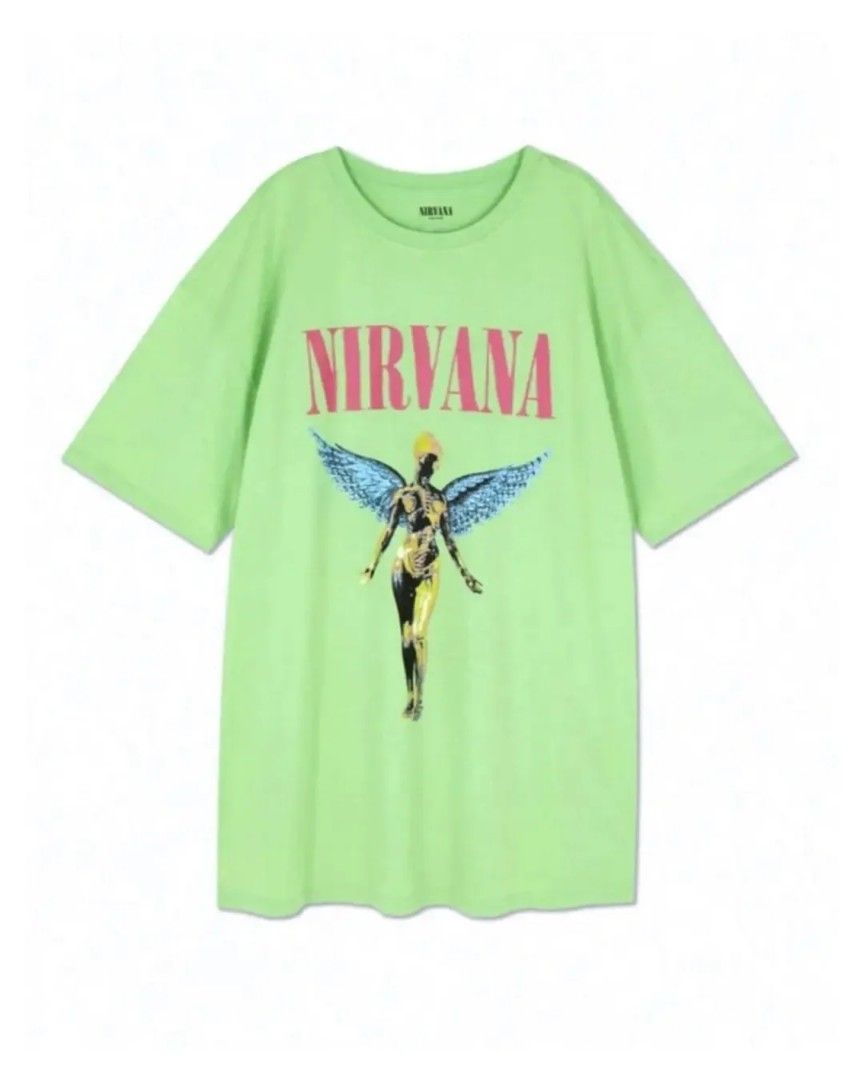 NIRVANA PRIMARK OVERSIZED T-SHIRT DRESS, Women's Fashion, Dresses ...