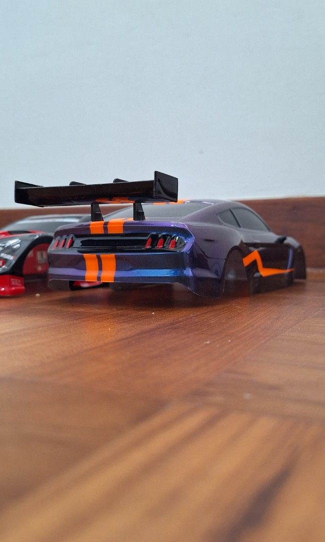 Nissan GTR R35 and Ford Mustang GT 1/18 scale RC Body, Hobbies & Toys ...