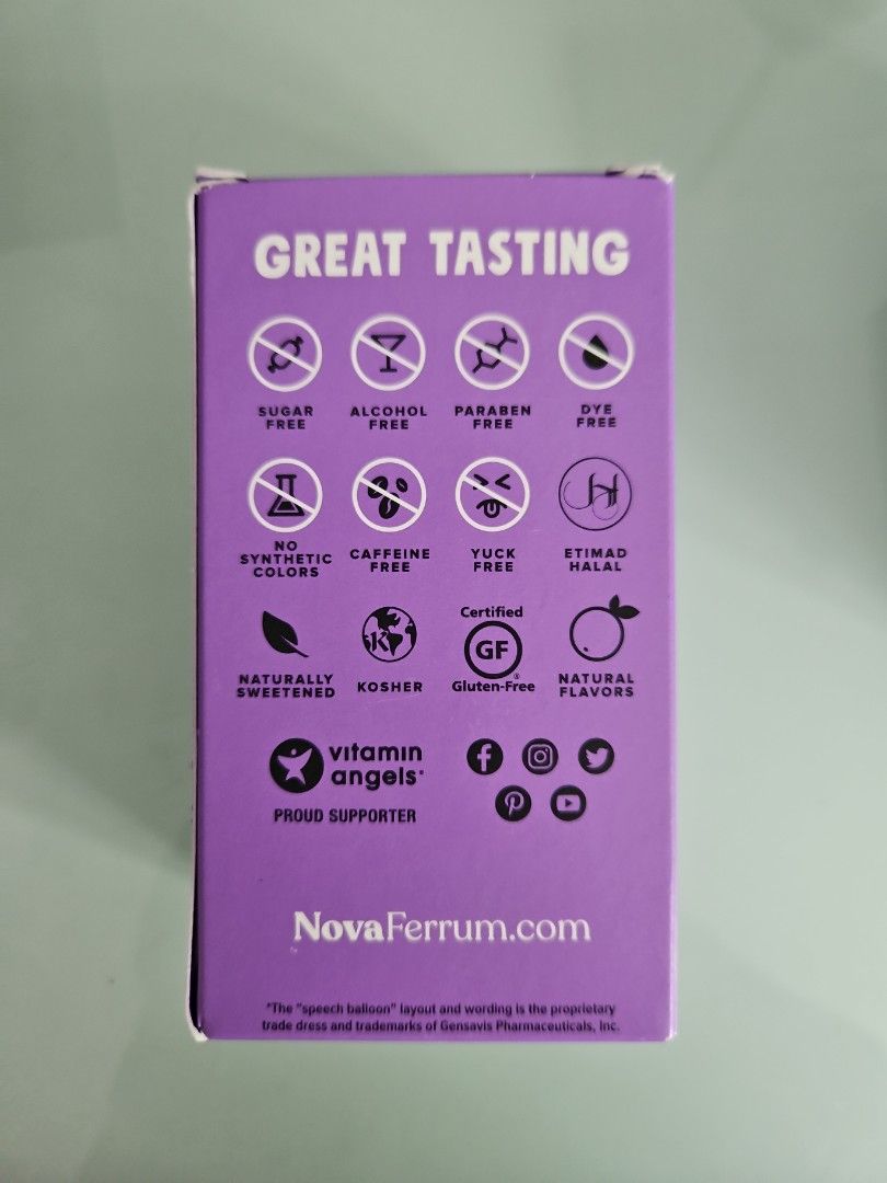 Novaferrum pediatric drops multivitamin with iron, Health & Nutrition ...