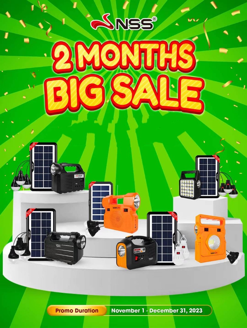 NSS PORTABLE SOLAR KIT, Furniture & Home Living, Lighting & Fans ...