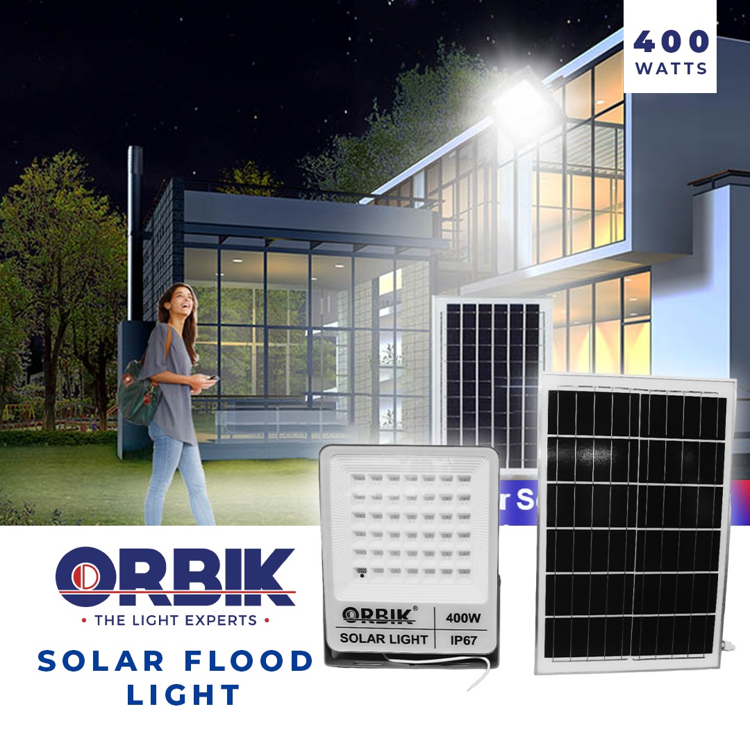 ORBIK SOLAR LED FLOOD LIGHT 400w, Furniture & Home Living, Lighting ...