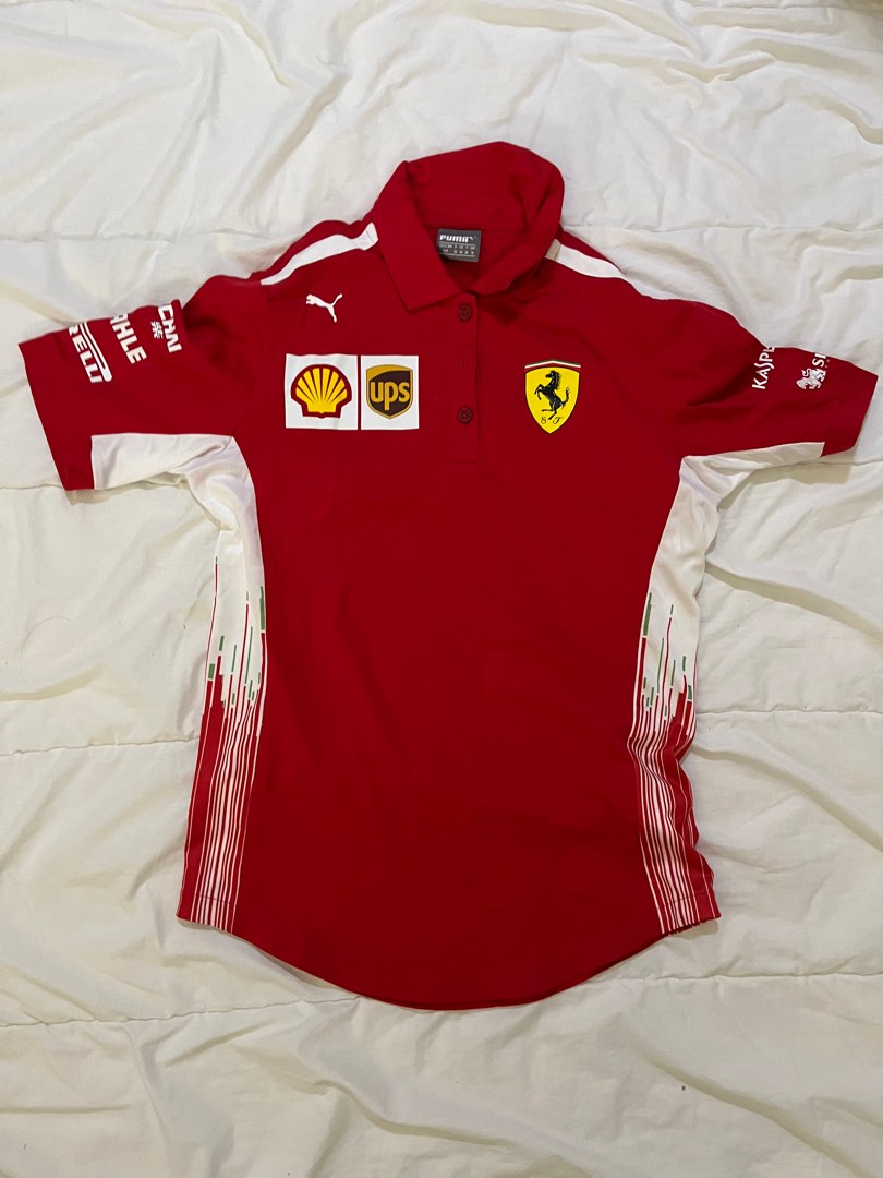 Original Ferrari Ups Shell Poloshirt, Women's Fashion, Tops, Others ...