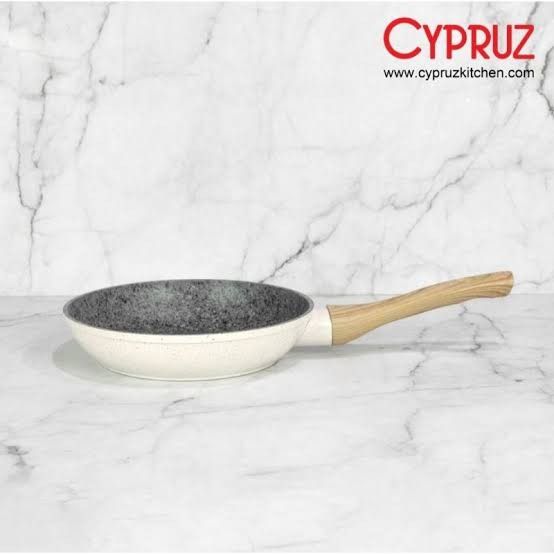 Panci Cypruz White Granite Series 26cm Frypan - Teflon Induksi Anti ...