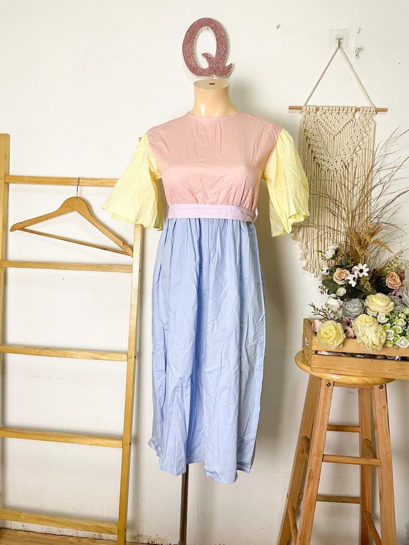 Pastel Dress Shein, Women's Fashion, Dresses & Sets, Dresses on Carousell