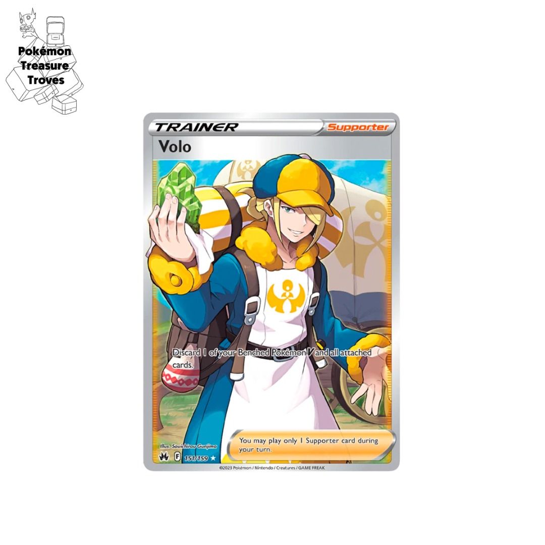 Pokemon Crown Zenith Trainer Volo Card, Hobbies & Toys, Toys & Games on ...