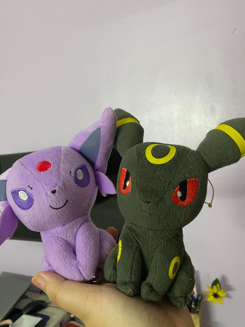 Pokemon Umbreon Espeon Plush Bundle, Hobbies & Toys, Toys & Games on ...