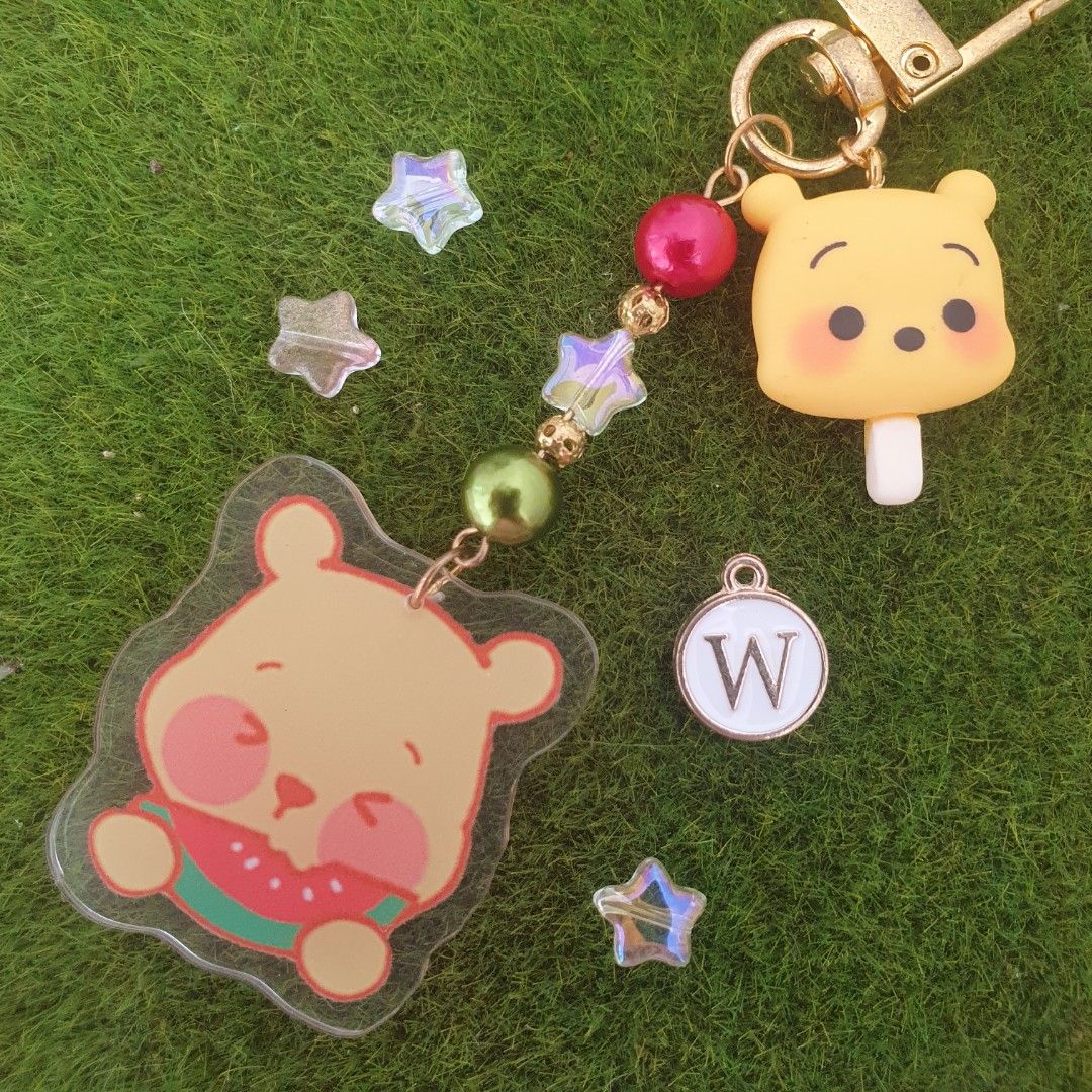 Pooh Bear Lotso Alien Green Man Keychain, Hobbies & Toys, Stationery ...