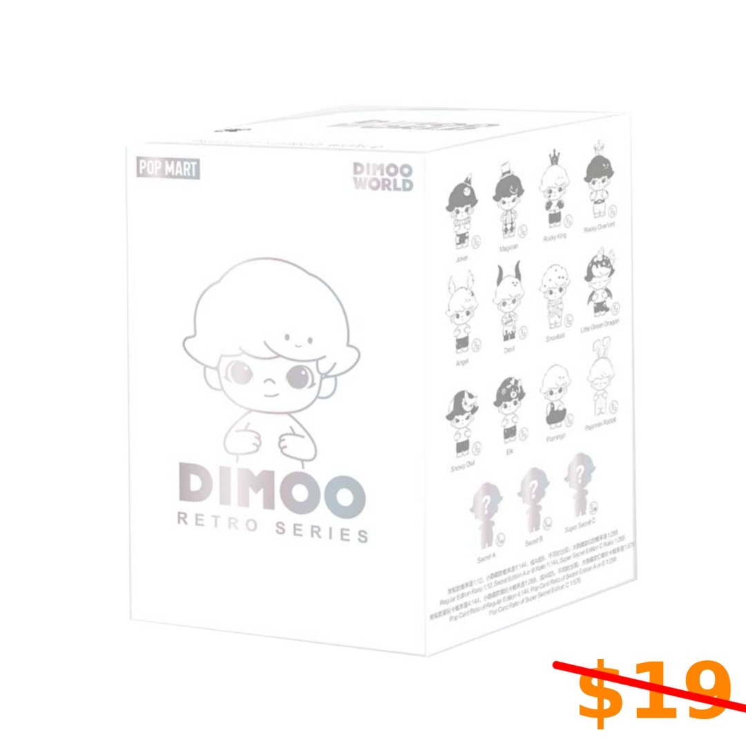 POP Mart Dimoo Retro Series Figures Blind Box (7102519) Brand New ...