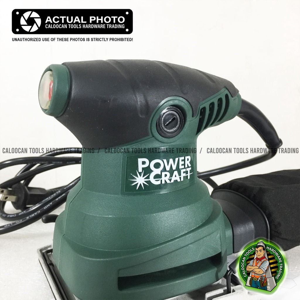 POWERCRAFT 260W 1/4 Sheet Palm Sander (PFS 4-260A) W/FREE Hand Towel ...