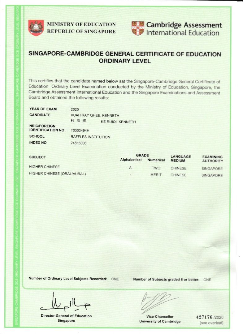 Pri to JC - Violin, Eng, Chi, Math, Chem, Bio | Guidance for Uni ...