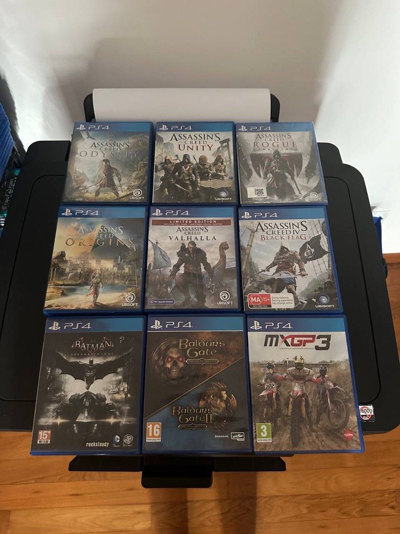 PS4 game Assassin’s Creed Odyssey / Assassin’s Creed Unity / Assassin’s Creed Rogue / Assassin’s ...