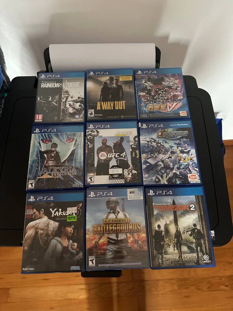 PS4 game Rainbow Seige / A Way Out / Super Robot Wars V / Valkyria ...