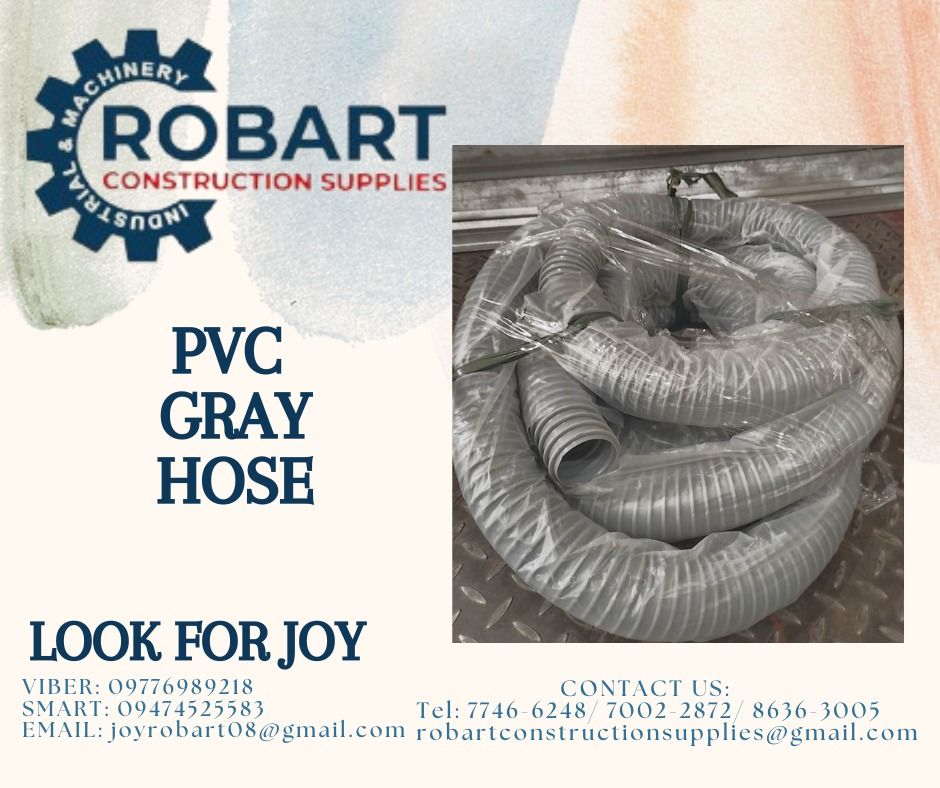 PVC FLEXIBLE GRAY HOSE, Commercial & Industrial, Construction Tools ...