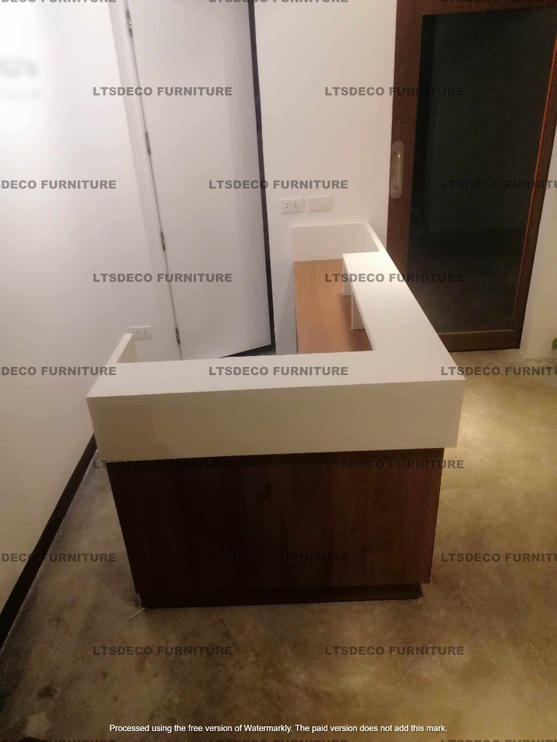 RECEPTION TABLE L SHAPE FURNITURE AND PARTITIONS, Furniture & Home ...