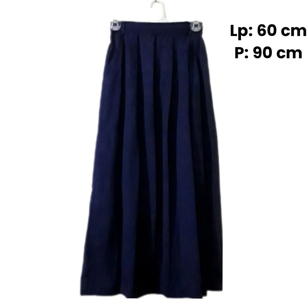 ROK SMP REMPEL PANJANG PRELOVED ROK SERAGAM SEKOLAH, Fesyen Wanita ...