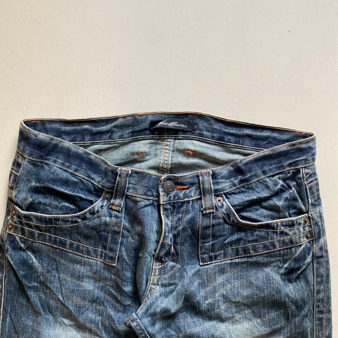 Y2K Root Three Style Low Rise Bootcut Pants, Women's Fashion, Bottoms, Jeans on Carousell