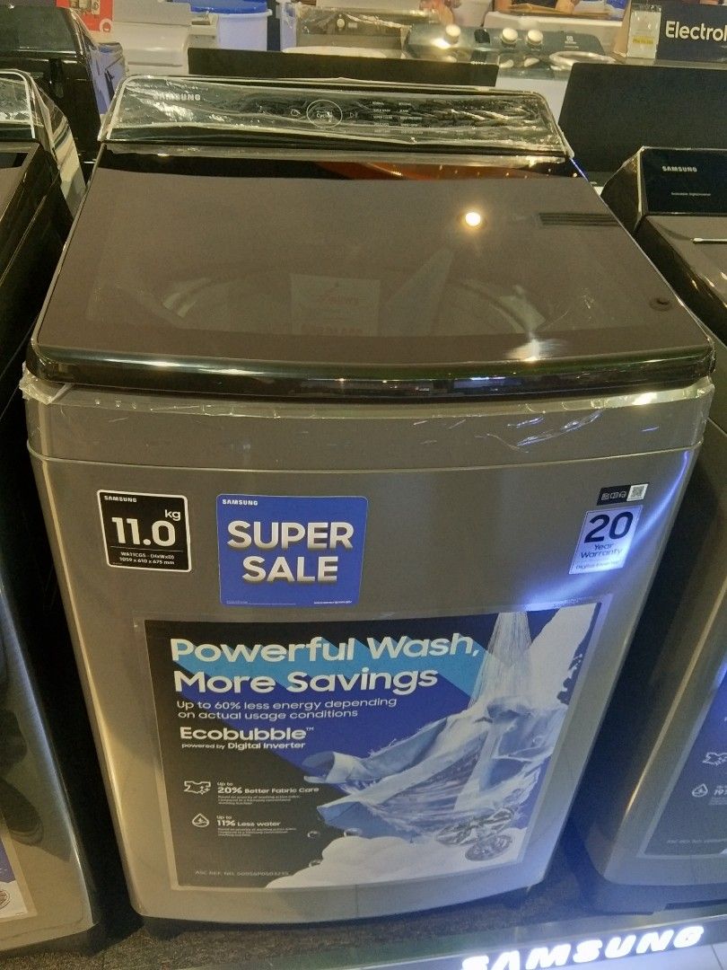 Samsung Top Load Digital Inverter Washing Machine, TV & Home Appliances ...