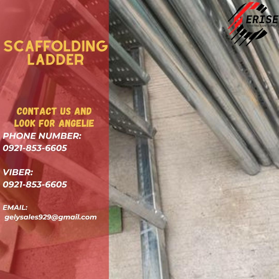 SCAFFOLDING LADDER ON STOCK, Commercial & Industrial, Construction ...