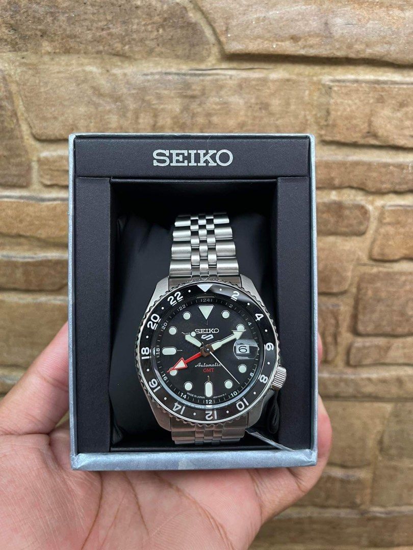 Seiko SBSC001 SSK001 Black GMT, Men's Fashion, Watches & Accessories ...
