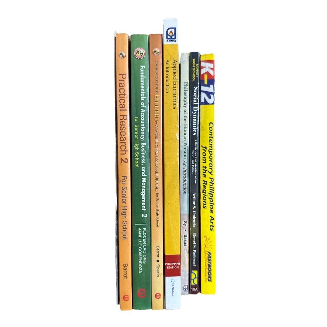 Senior High School Grade 12 ABM Strand 8 Pieces Book Set, Hobbies ...