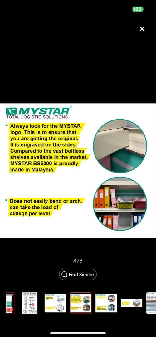 [SG WHOLESALE DIRECT] ORIGINAL MYSTAR METAL Boltless Rack for BTO / Bomb Shelter and Storeroom ...