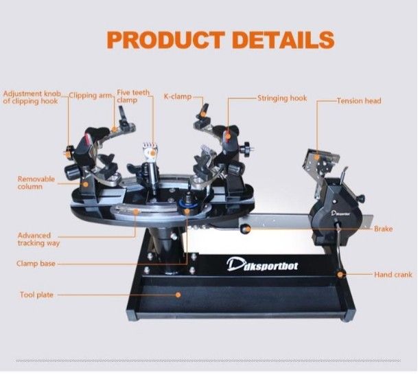 SIBOASI D223 Tabletop Manual Stringing Machine, Sports Equipment ...