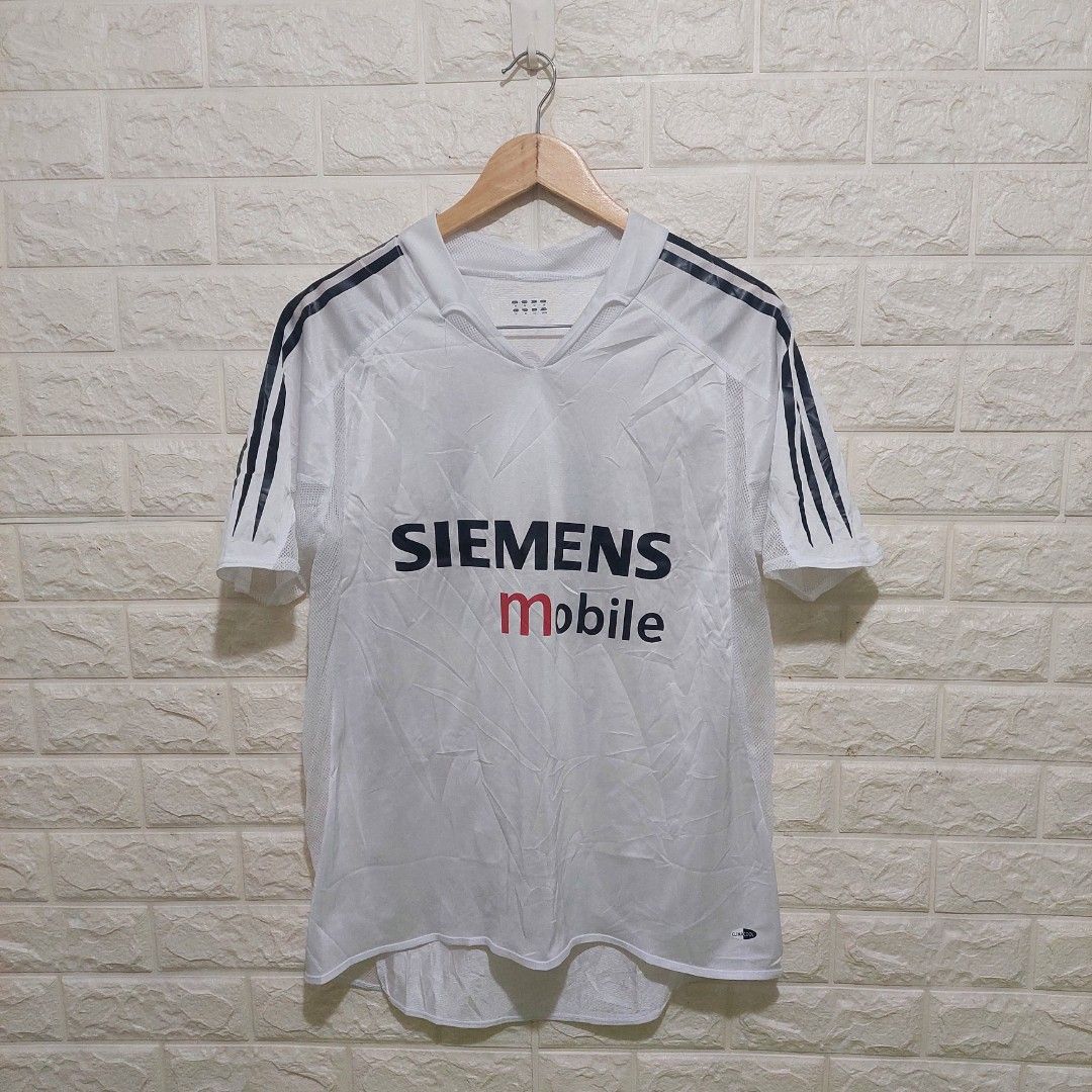 Siemens mobile football jersey by figo, Men's Fashion, Tops & Sets ...